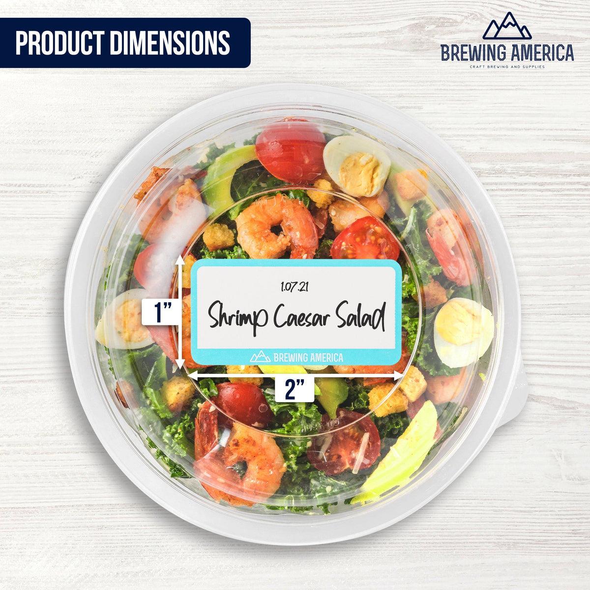 Dissolvable Food Labels for Food Containers Glass, Plastic or Metal No