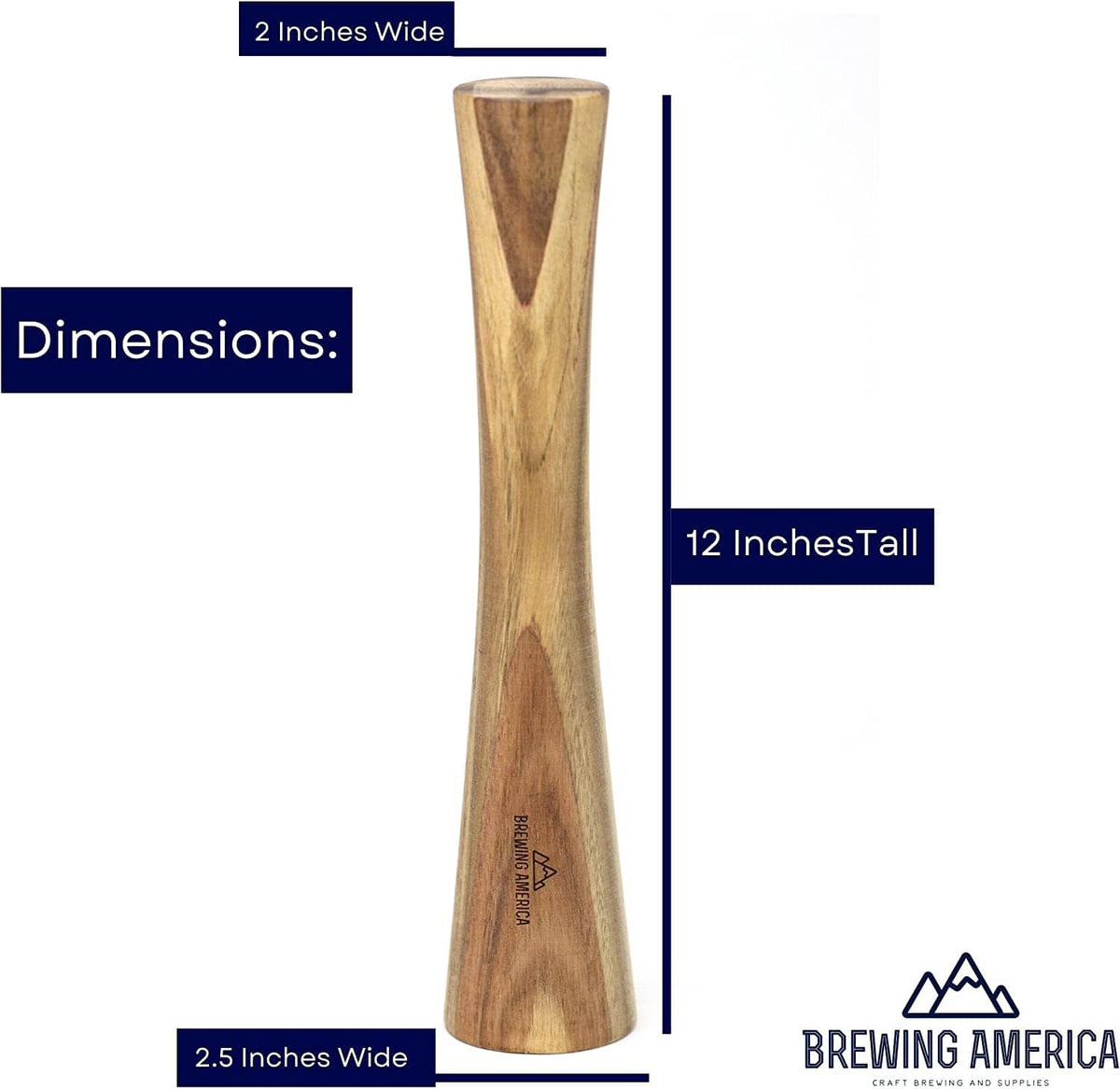 Acacia Wood Vegetable Fermentation Tamper - Cabbage Sauerkraut Pounder