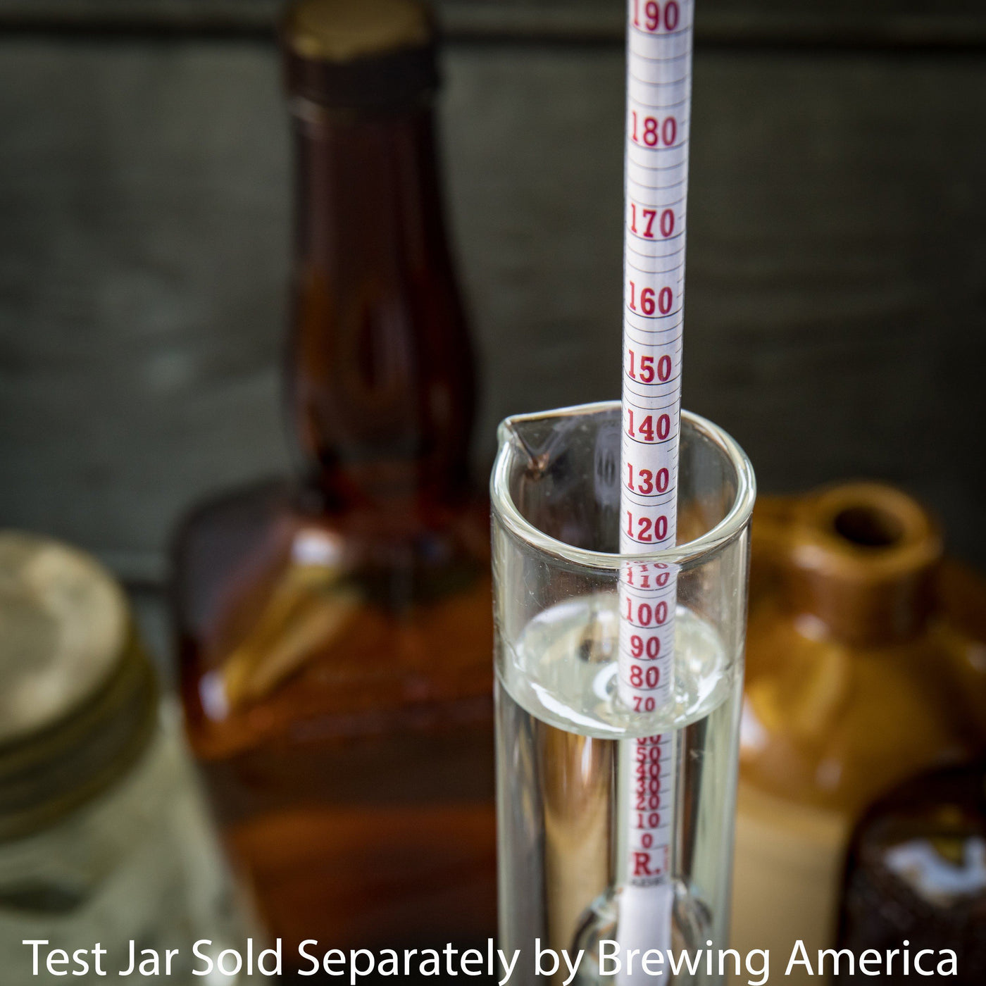 American-Made Alcohol Hydrometer Tester 0-200 Proof & Tralle Pro Serie