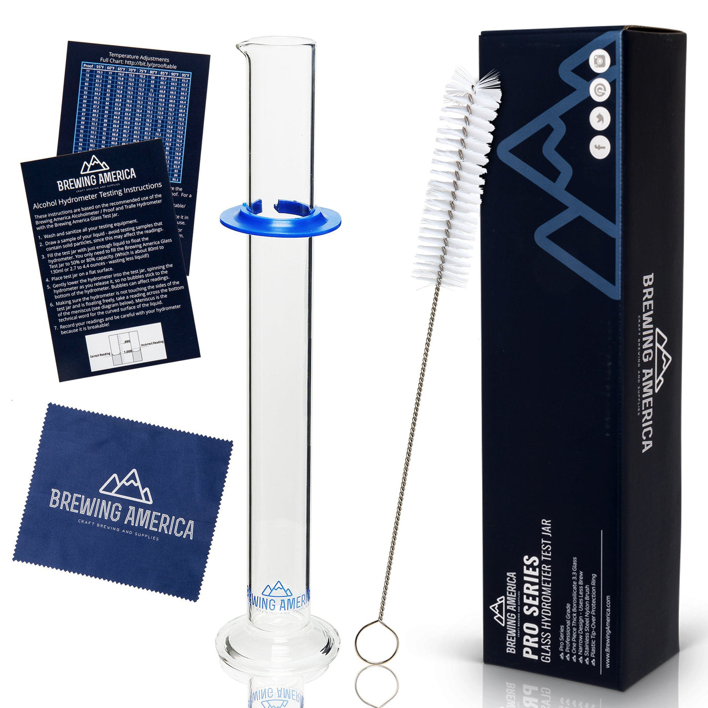 Hydrometer Test Kits, Fermentation, Mason Jar Lids at Brewing America